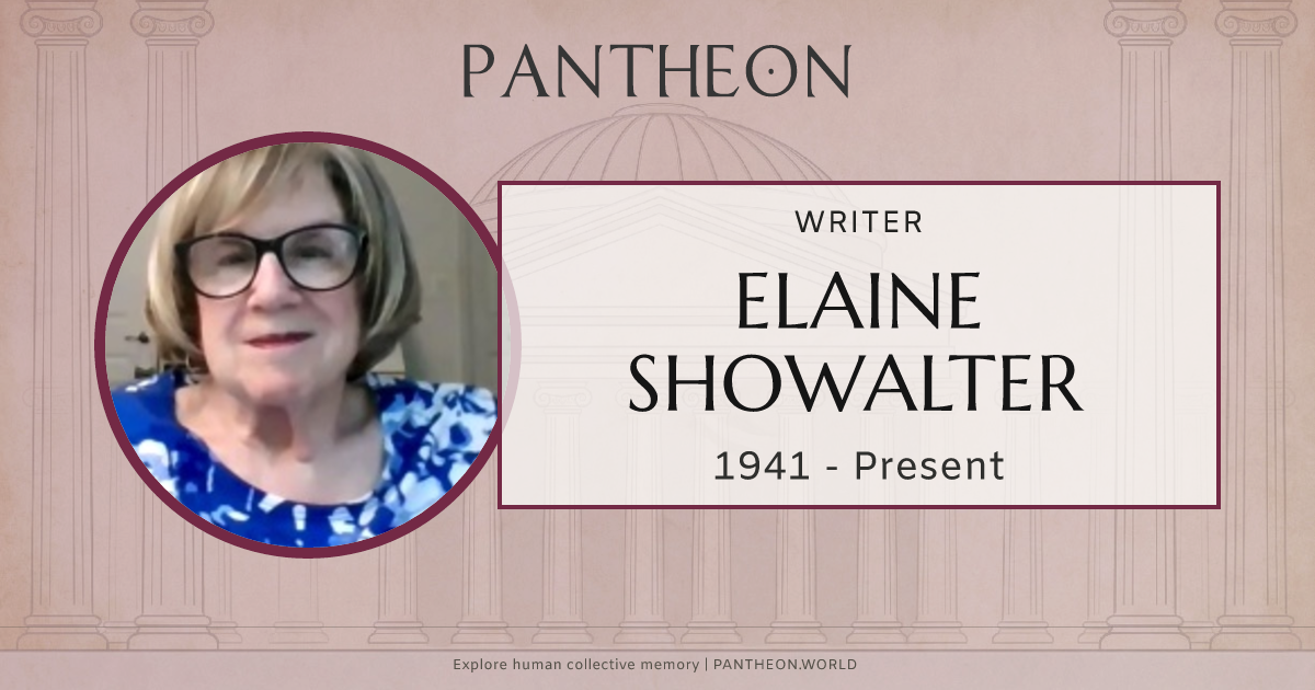Elaine Showalter Biography | Pantheon