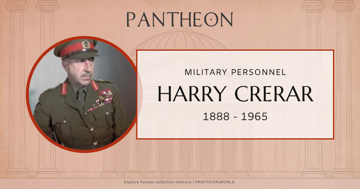 Harry Crerar Biography | Pantheon