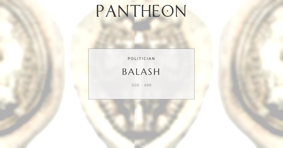 Balash Biography | Pantheon