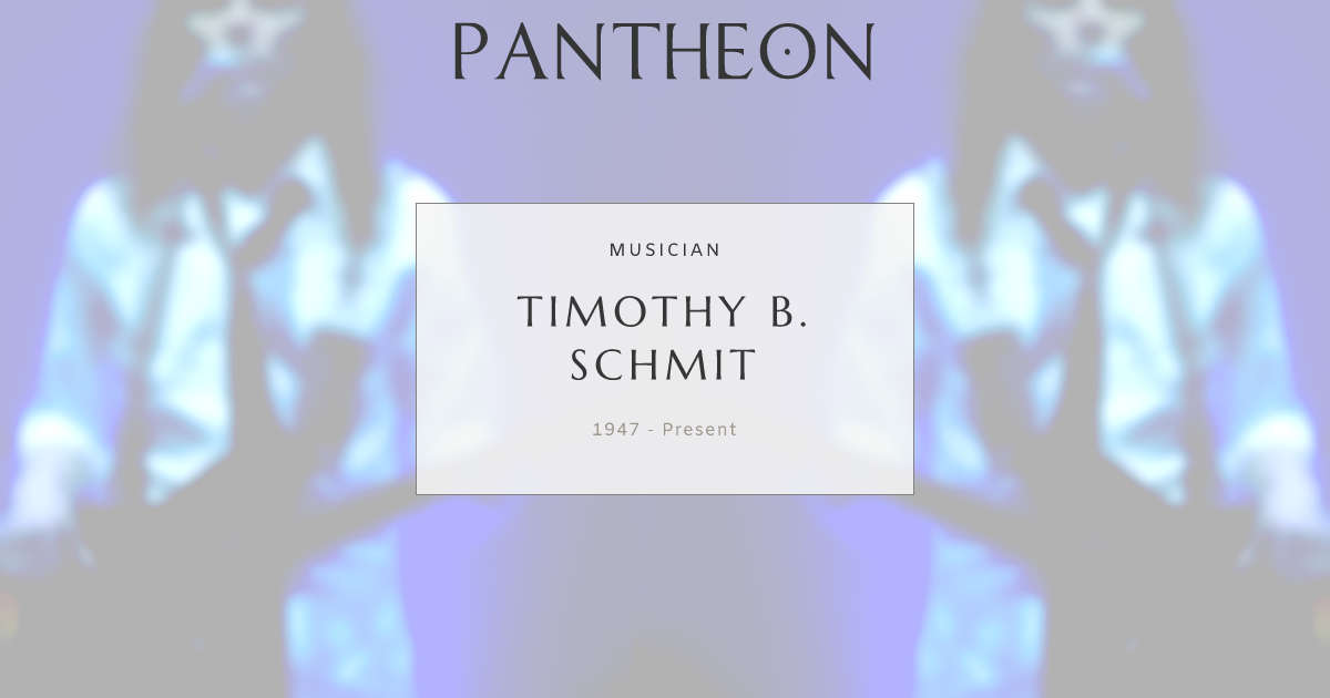 Timothy B. Schmit Biography | Pantheon