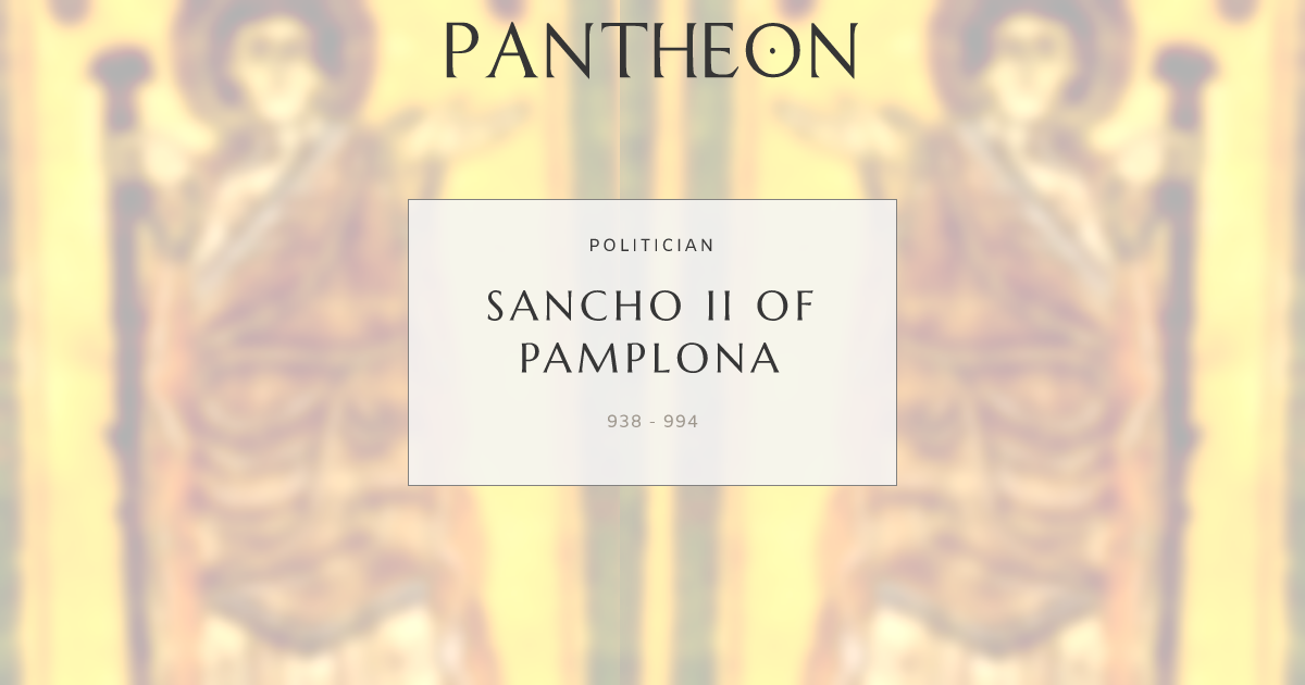 Sancho II of Pamplona Biography | Pantheon