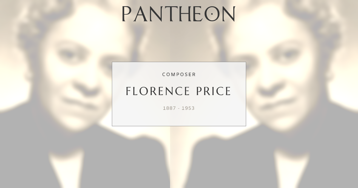 Florence Price Biography | Pantheon