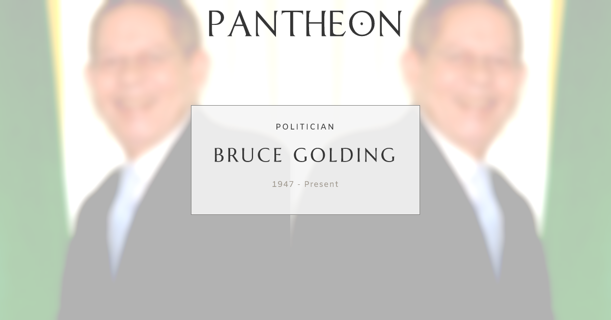 Bruce Golding Biography | Pantheon