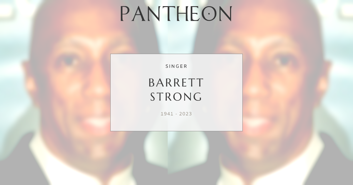 Barrett Strong Biography | Pantheon