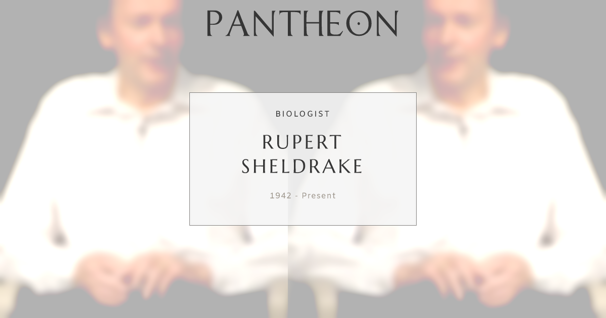 Rupert Sheldrake Biography | Pantheon