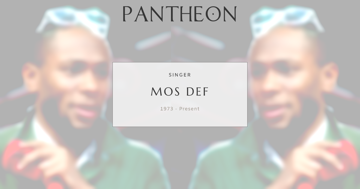 Mos Def Biography | Pantheon