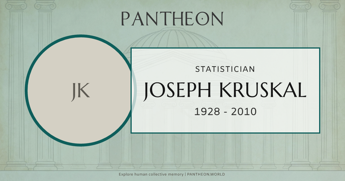 Joseph Kruskal Biography | Pantheon