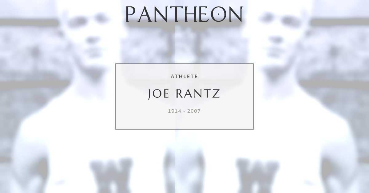 Joe Rantz Biography | Pantheon