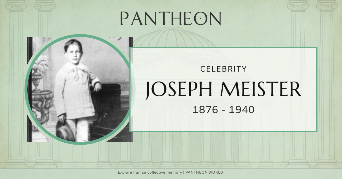 Joseph Meister Biography | Pantheon