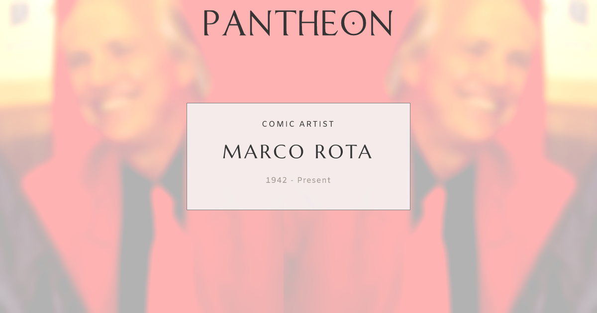 Marco Rota Biography | Pantheon