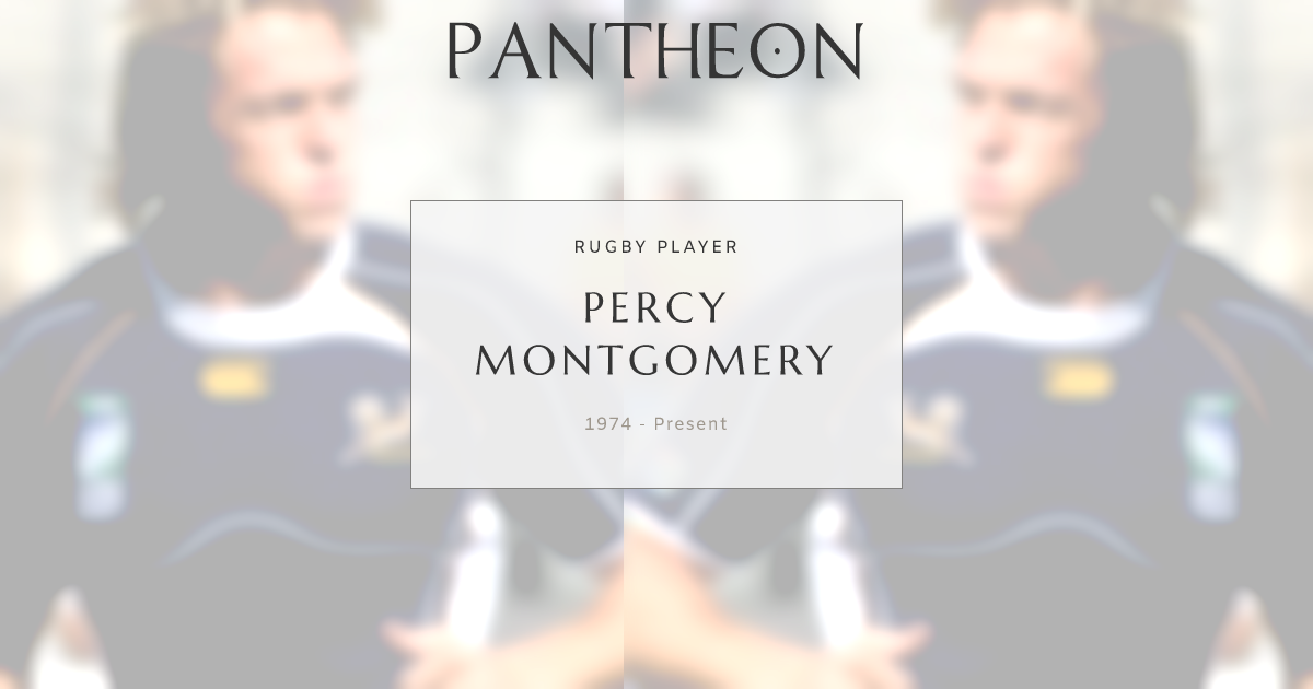 Percy Montgomery Biography | Pantheon