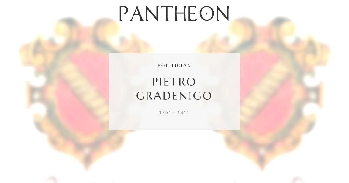 Pietro Gradenigo Biography | Pantheon