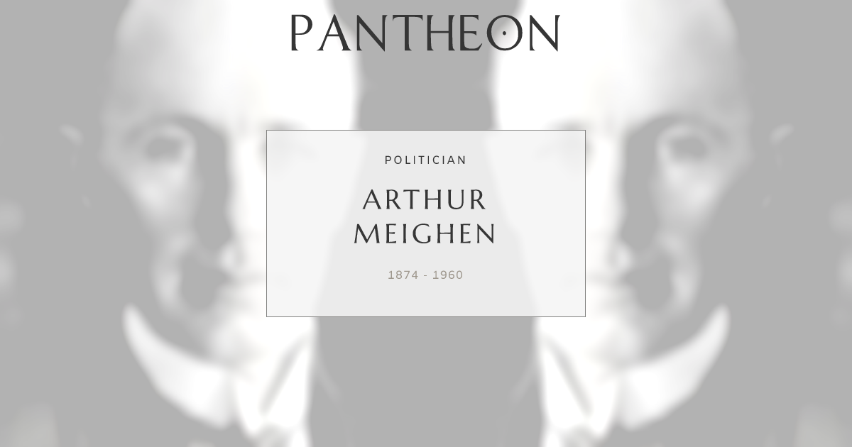 Arthur Meighen Biography | Pantheon