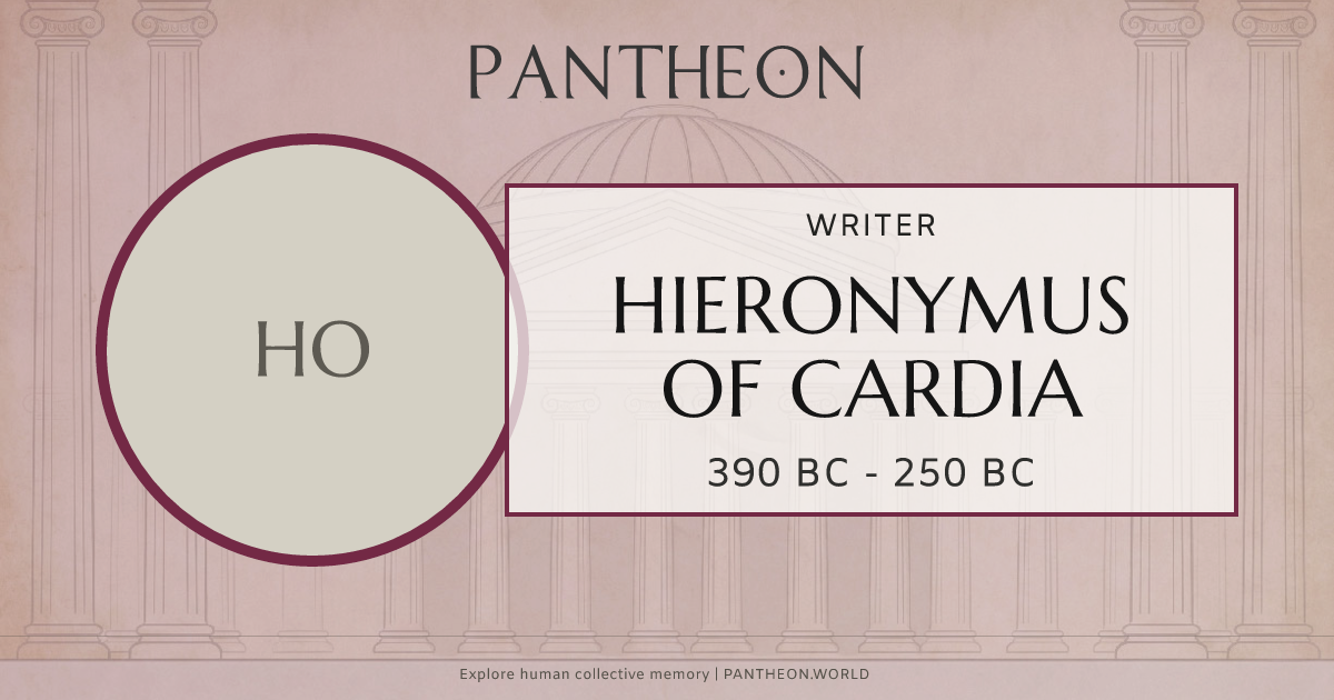 Hieronymus of Cardia Biography | Pantheon