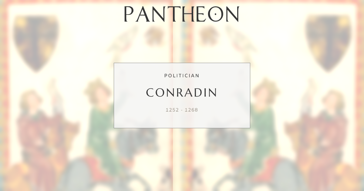 Conradin Biography | Pantheon