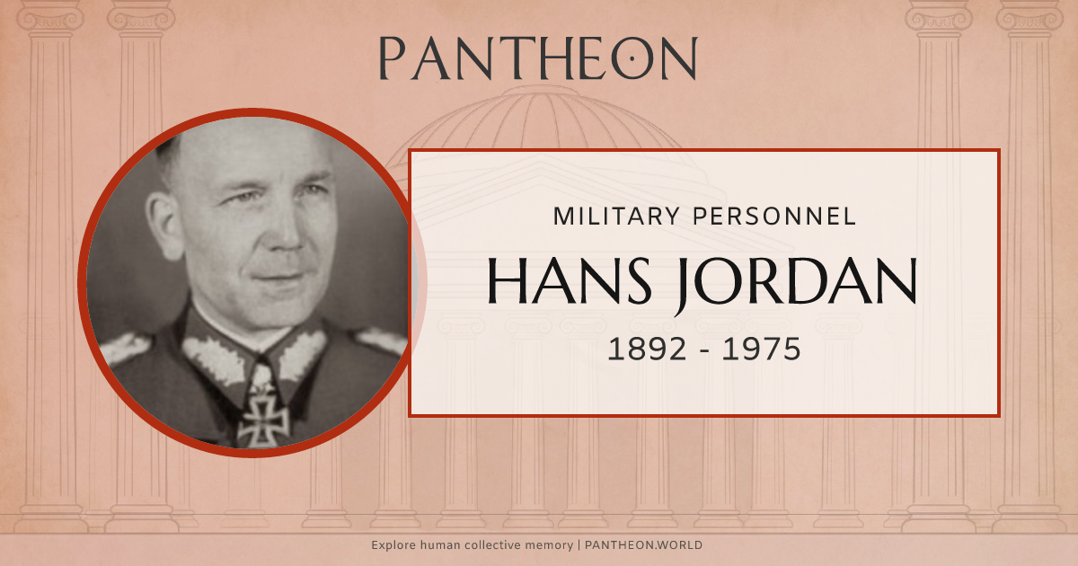 Hans Jordan Biography | Pantheon