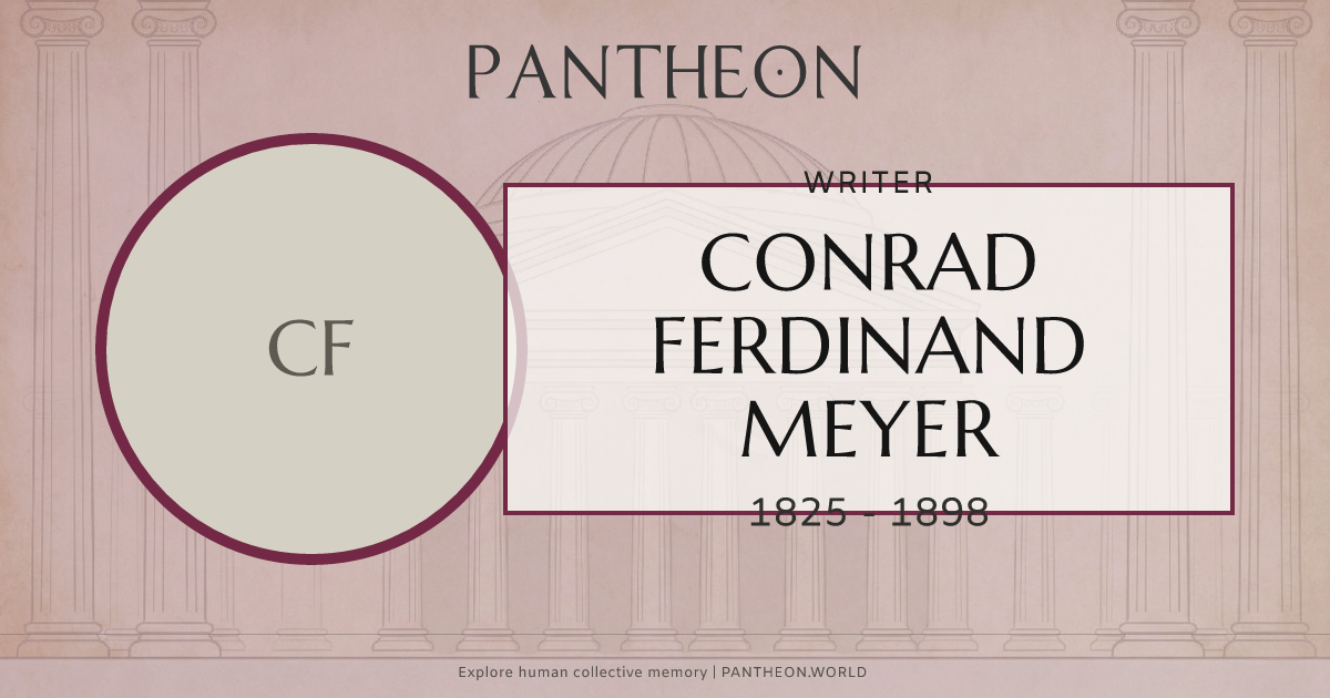 Conrad Ferdinand Meyer Biography | Pantheon