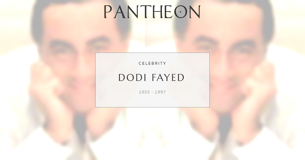 Dodi Fayed Biography | Pantheon
