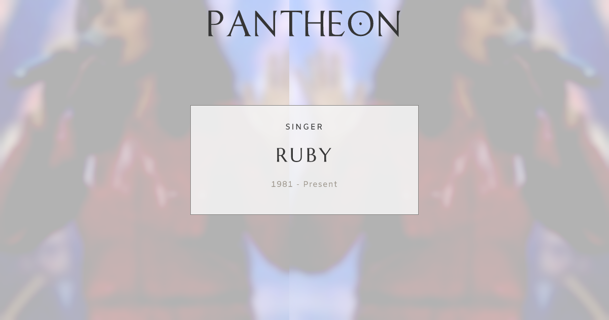 Ruby Biography | Pantheon