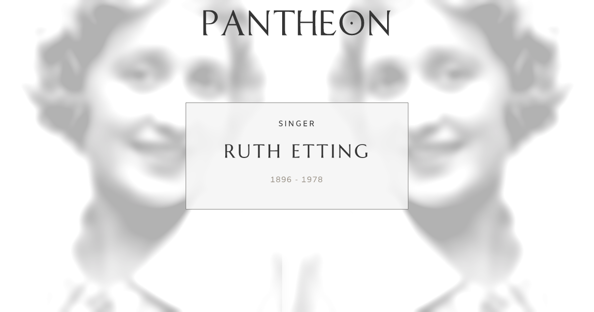 Ruth Etting Biography | Pantheon