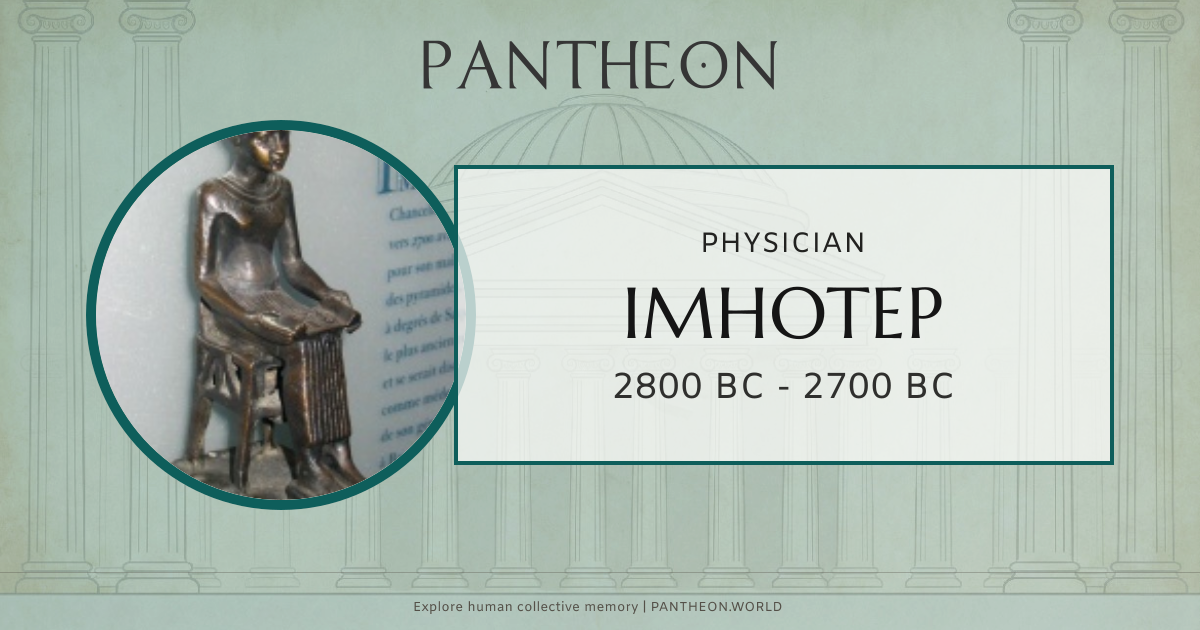 Imhotep Biography | Pantheon