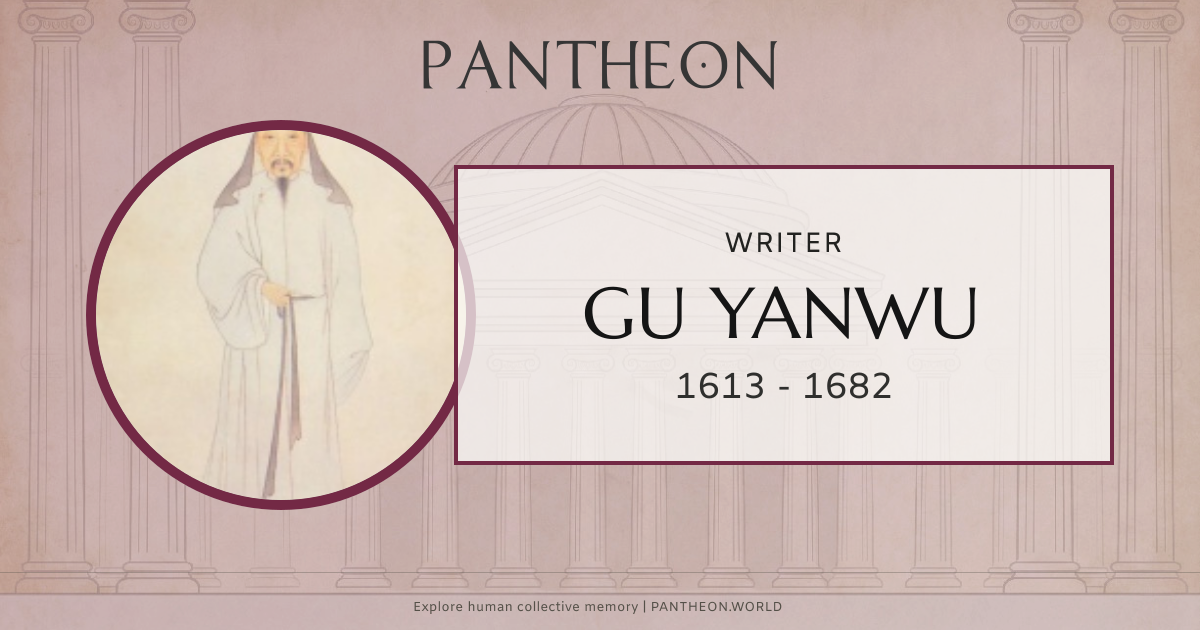 Gu Yanwu Biography | Pantheon