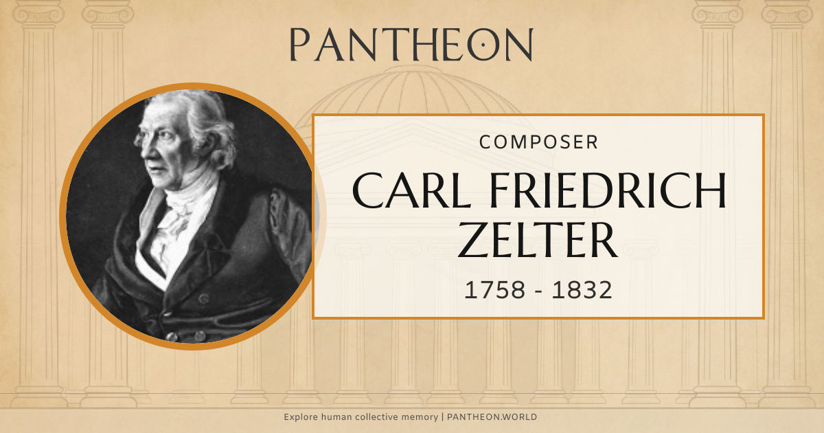 Carl Friedrich Zelter Biography | Pantheon