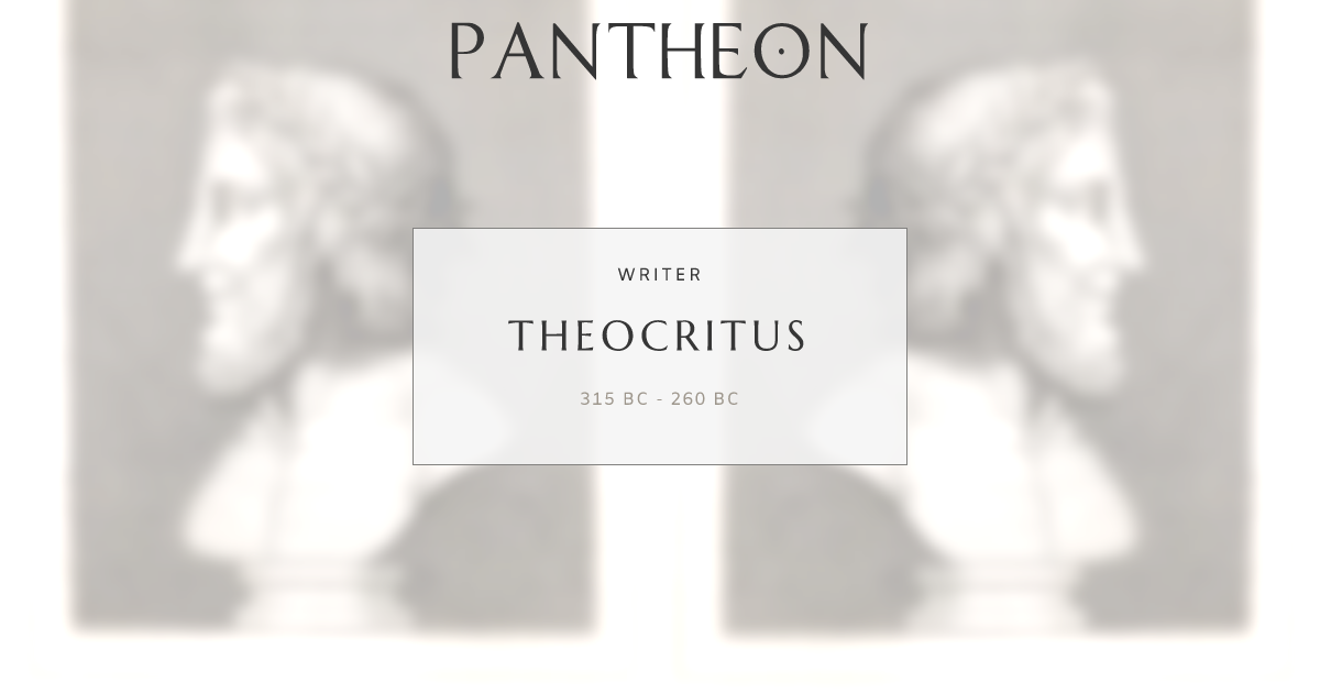 Theocritus Biography | Pantheon
