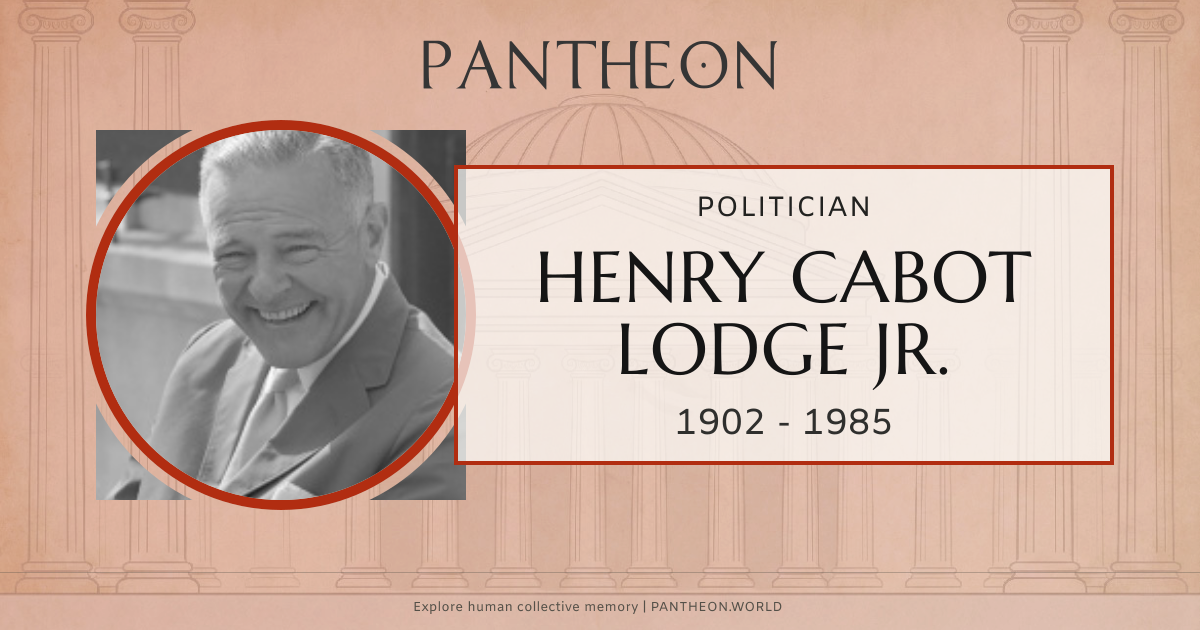 Henry Cabot Lodge Jr. Biography | Pantheon