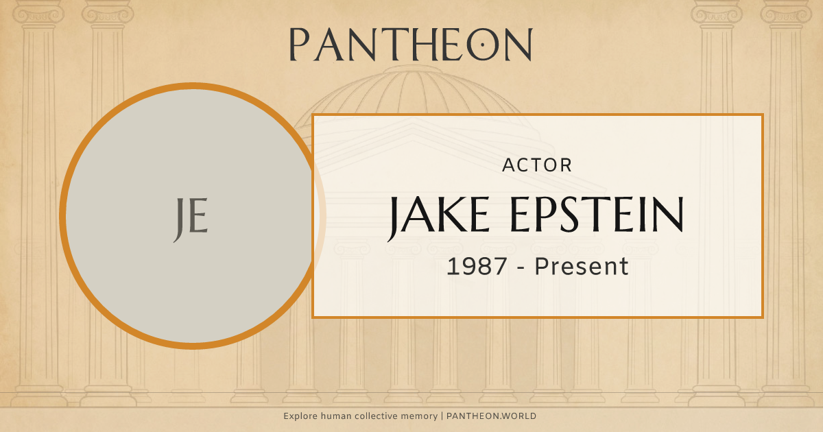 Jake Epstein Biography | Pantheon
