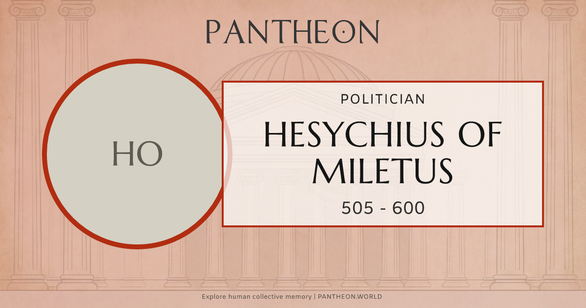 Hesychius of Miletus Biography | Pantheon