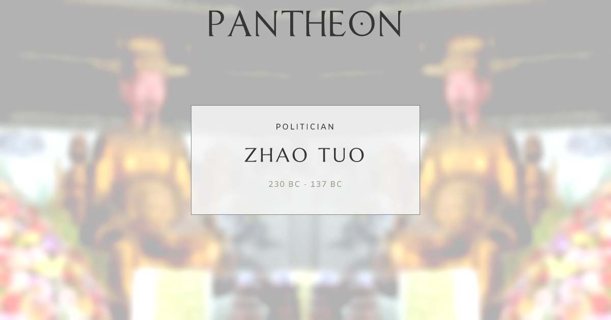 Zhao Tuo Biography | Pantheon
