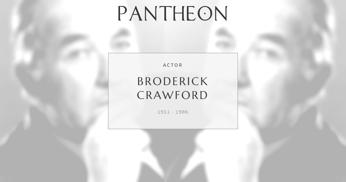 Broderick Crawford Biography | Pantheon