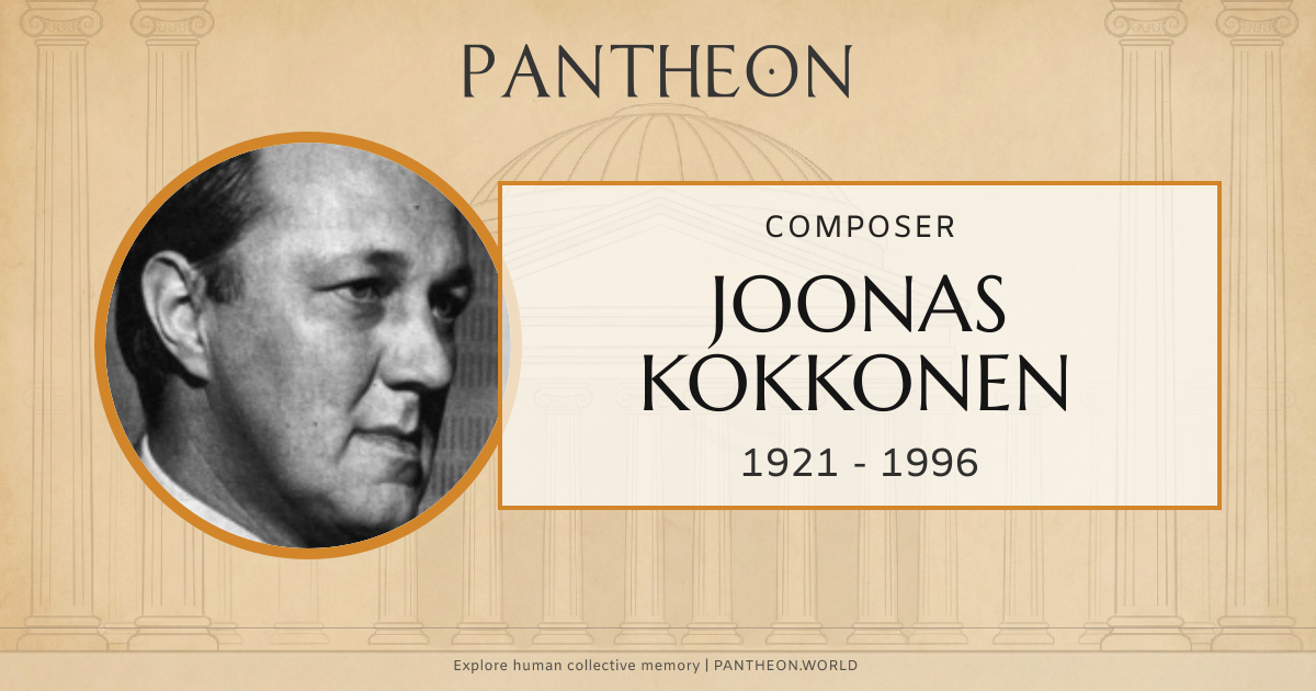 Joonas Kokkonen Biography | Pantheon