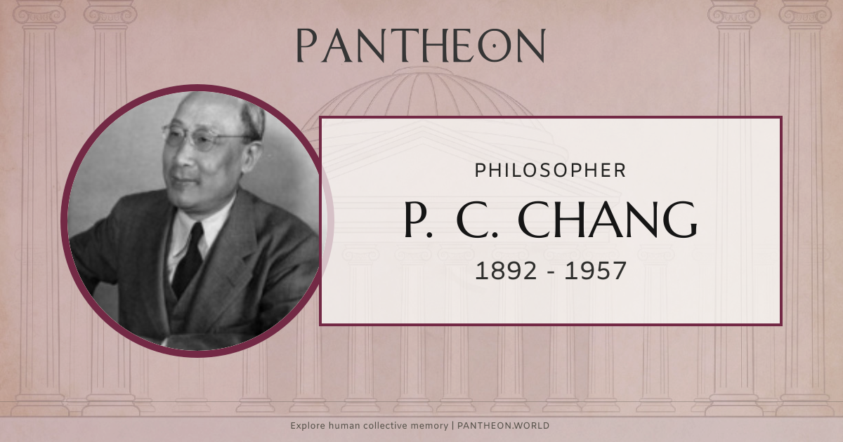 P. C. Chang Biography | Pantheon