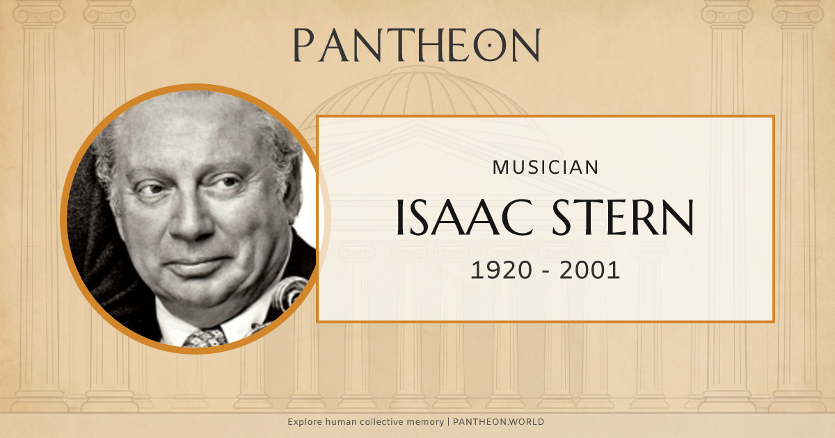 Isaac Stern Biography | Pantheon