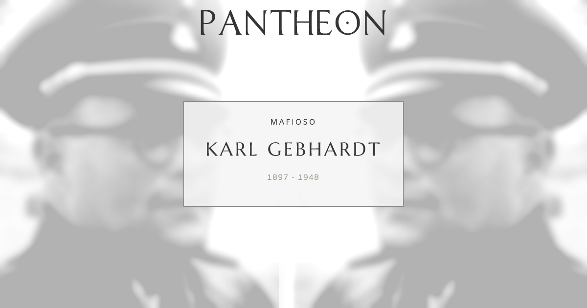 Karl Gebhardt Biography | Pantheon