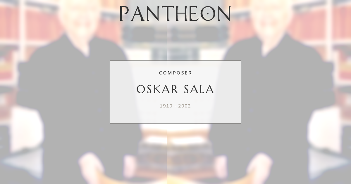Oskar Sala Biography | Pantheon