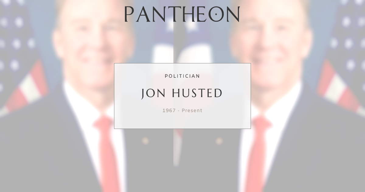 Jon Husted Biography | Pantheon