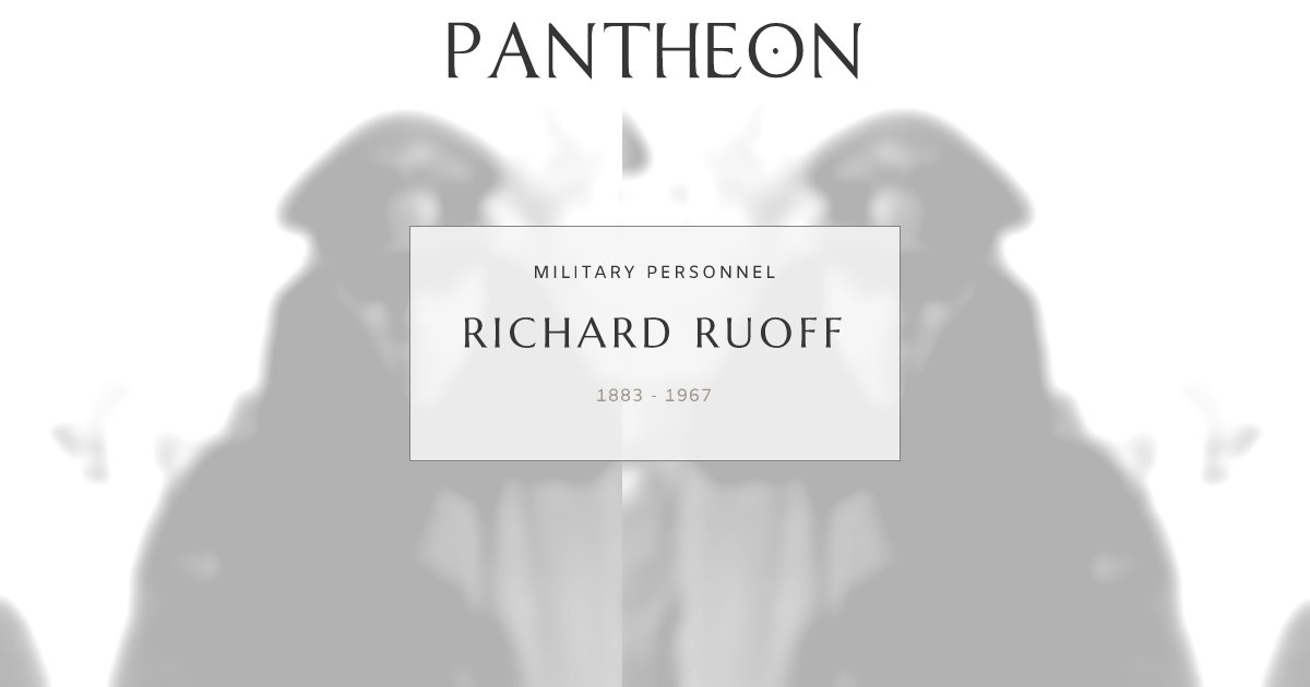 Richard Ruoff Biography | Pantheon