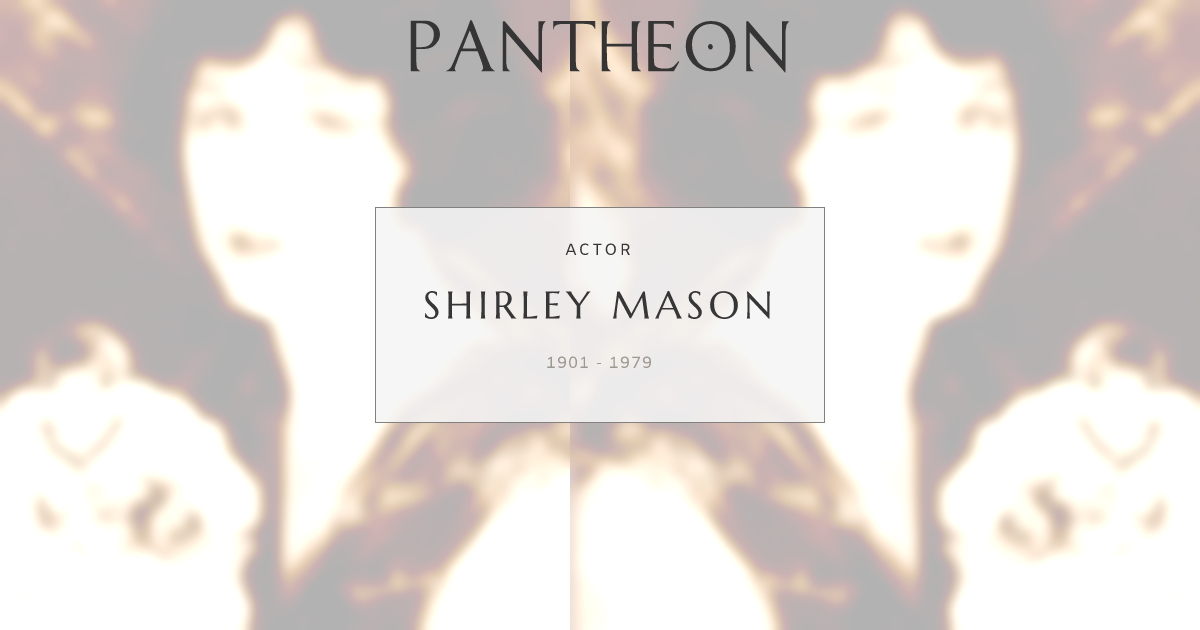 Shirley Mason Biography | Pantheon