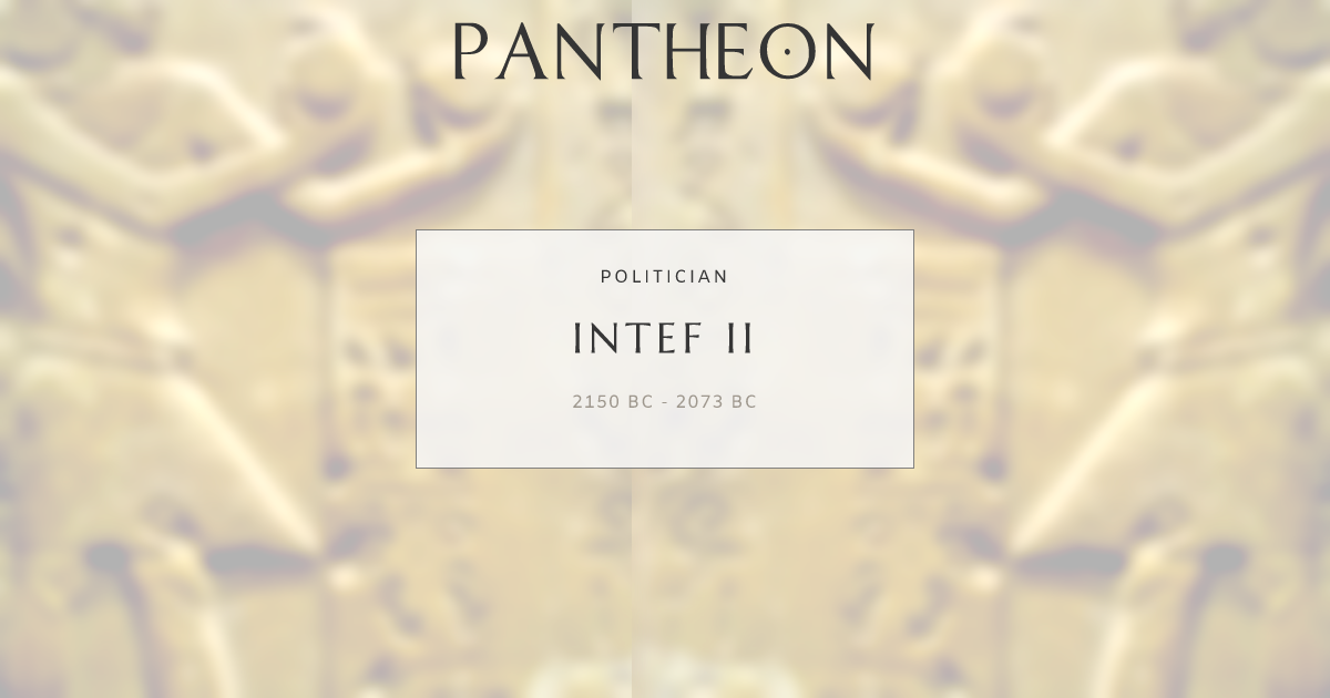Intef II Biography | Pantheon