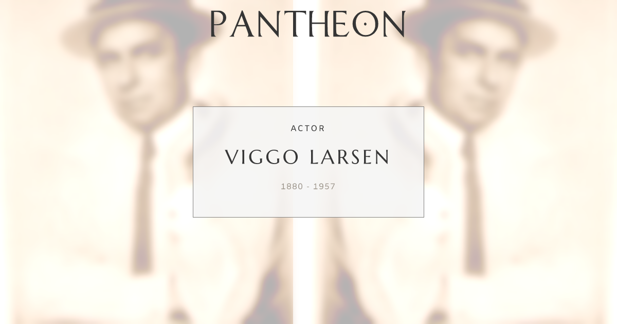 Viggo Larsen Biography | Pantheon
