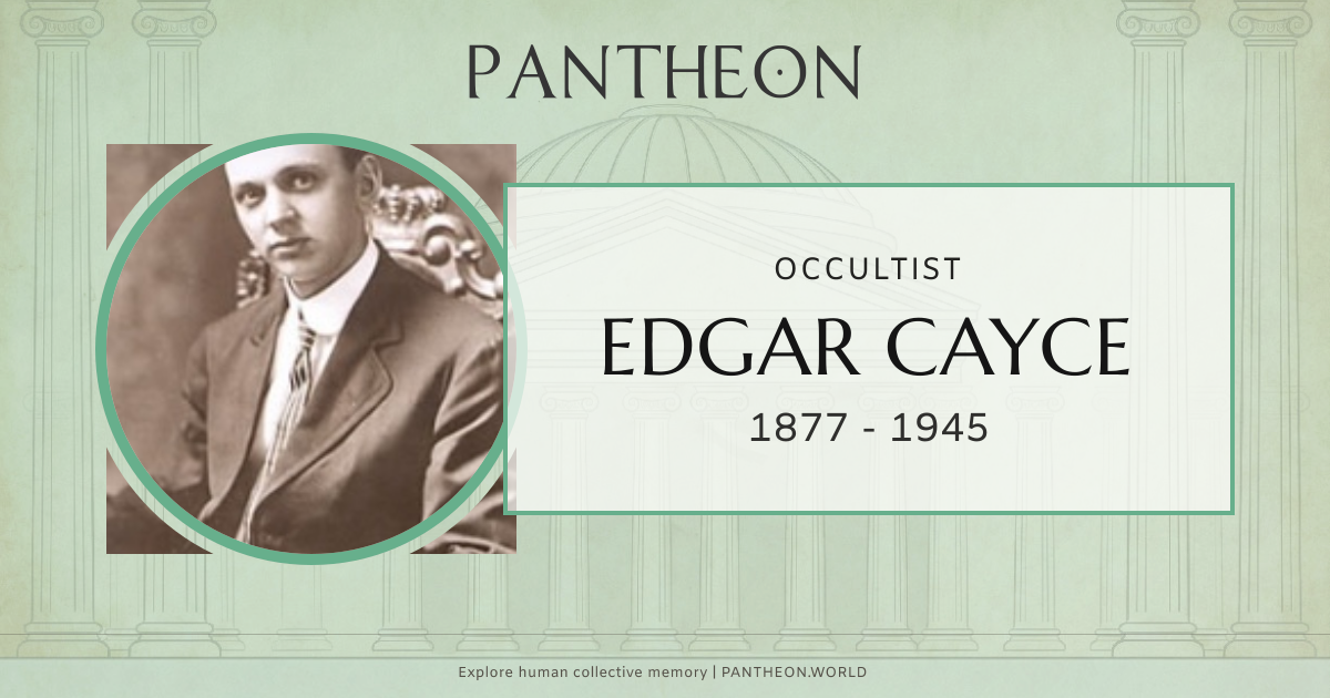 Edgar Cayce Biography | Pantheon