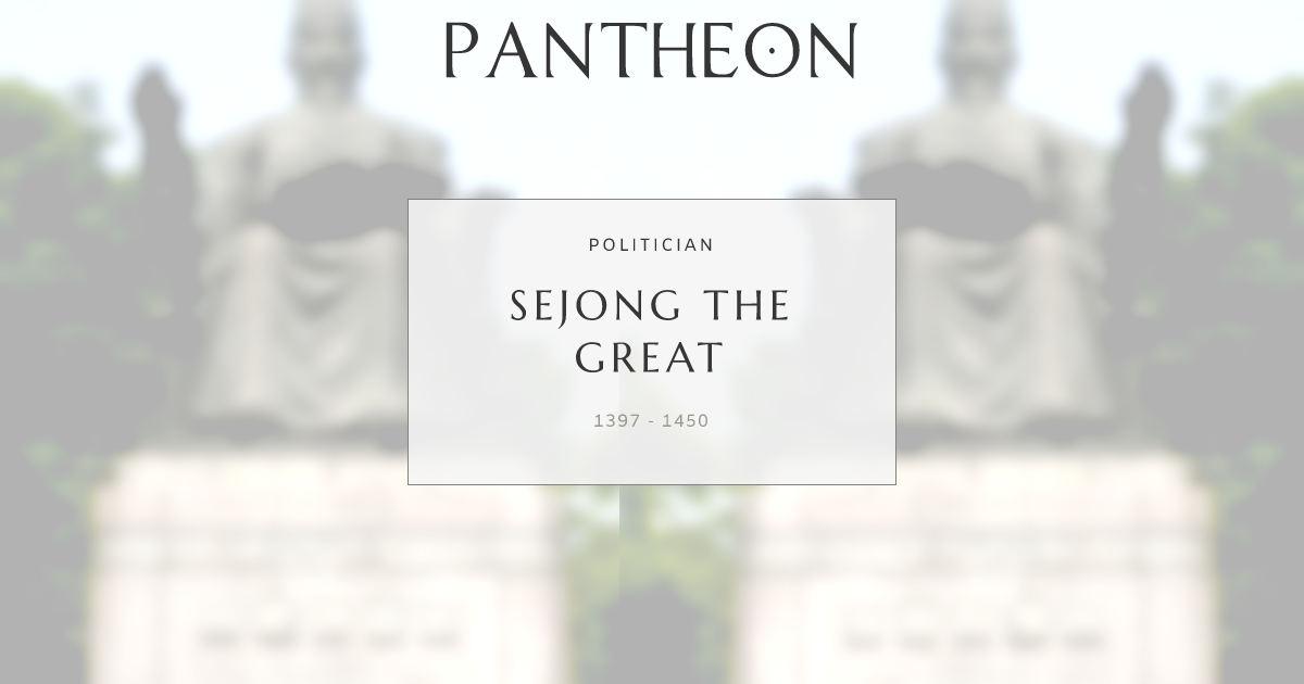 Sejong the Great Biography | Pantheon