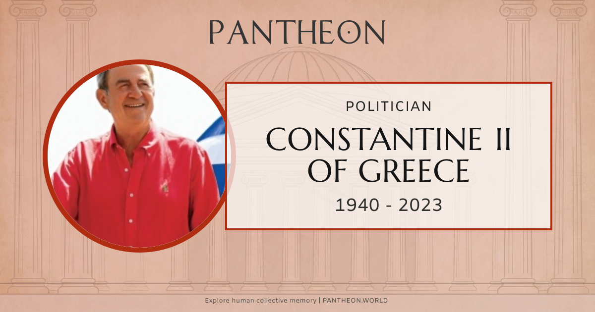Constantine II of Greece Biography | Pantheon
