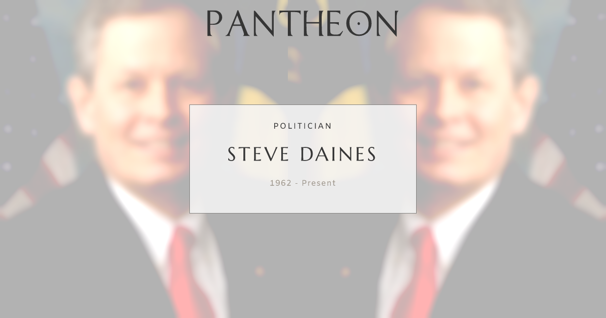 Steve Daines Biography | Pantheon
