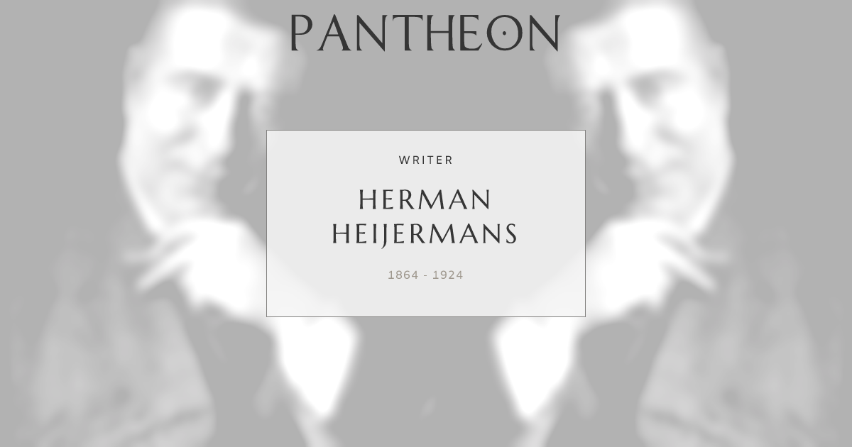 Herman Heijermans Biography | Pantheon