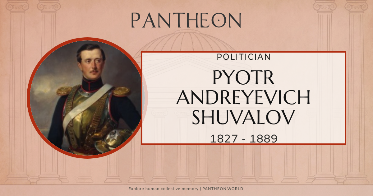 Pyotr Andreyevich Shuvalov Biography | Pantheon