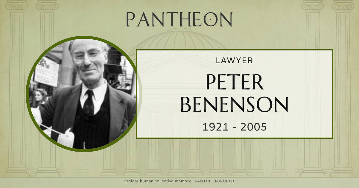 Peter Benenson Biography | Pantheon